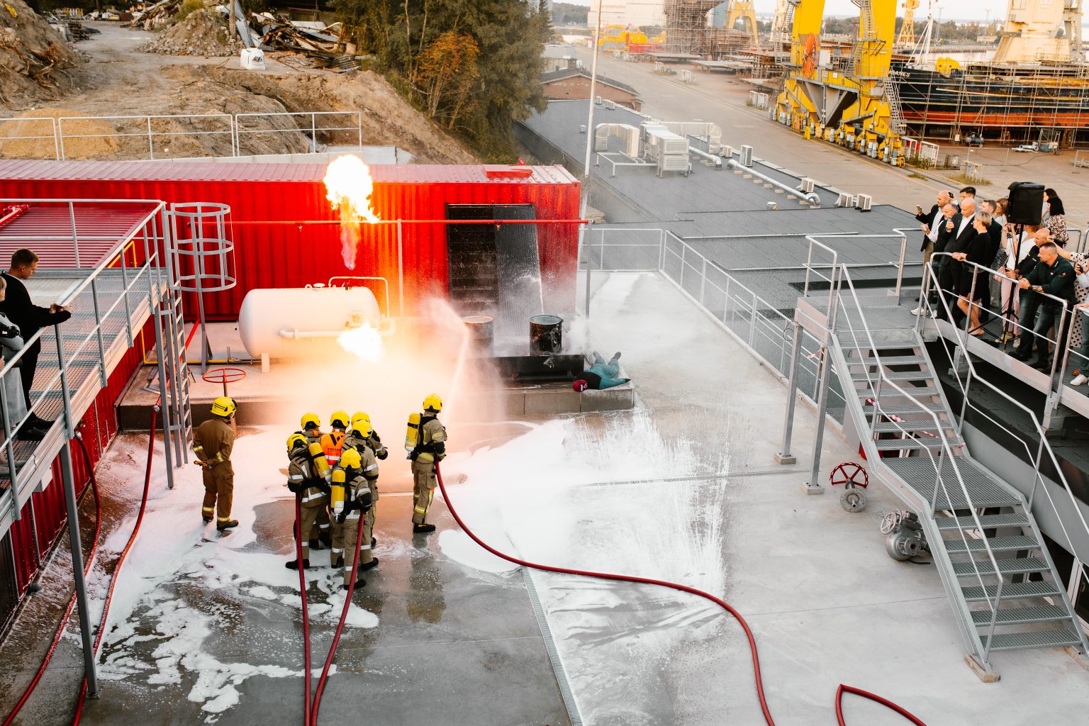 Vulcan opens pioneering fire range with helipad - Baltic Wind