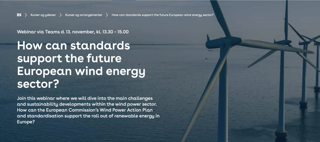 Webinar: How can standards support the future European wind energy ...